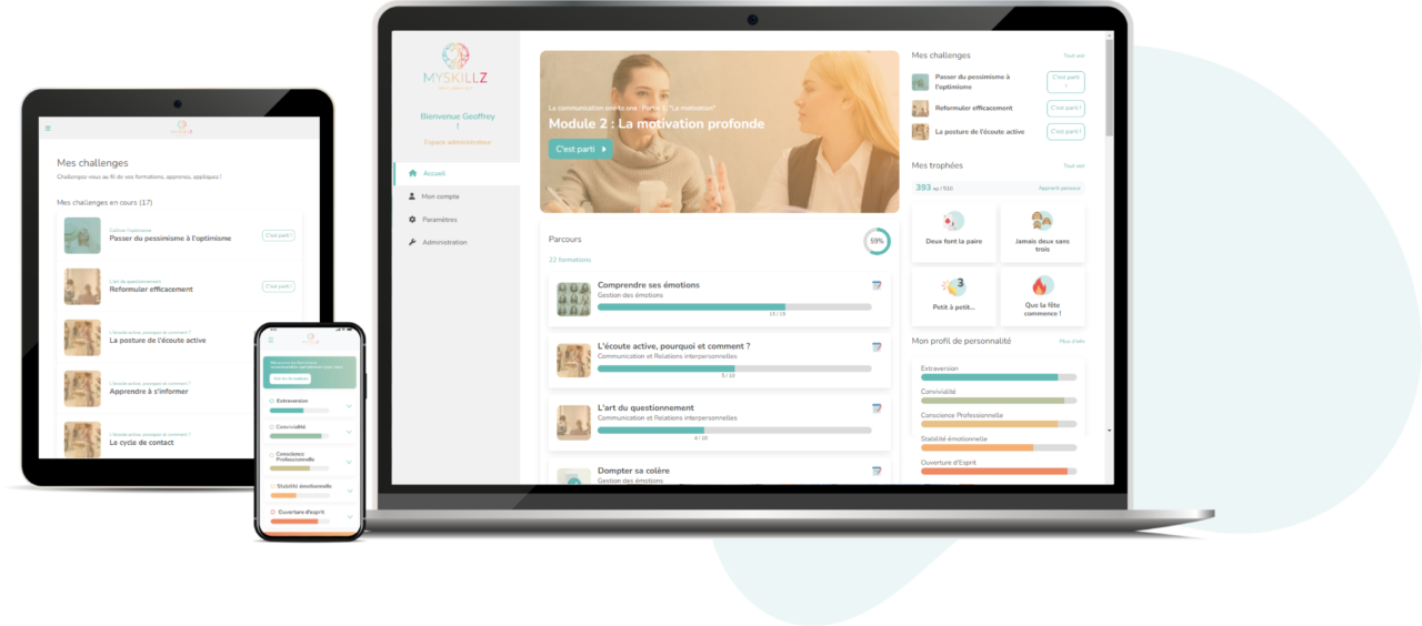 Application MySkillz - Les Soft skills en microlearning